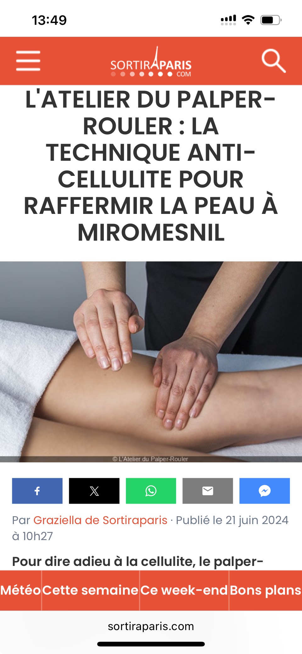 L'Atelier du Palper-Rouler | L’Atelier testé dans Sortir à Paris